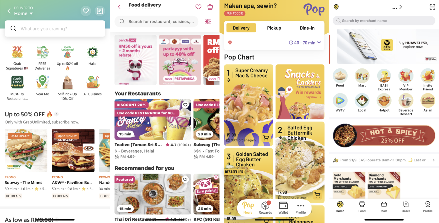 UI/UX Design for User Engagement of Food Delivery Applications