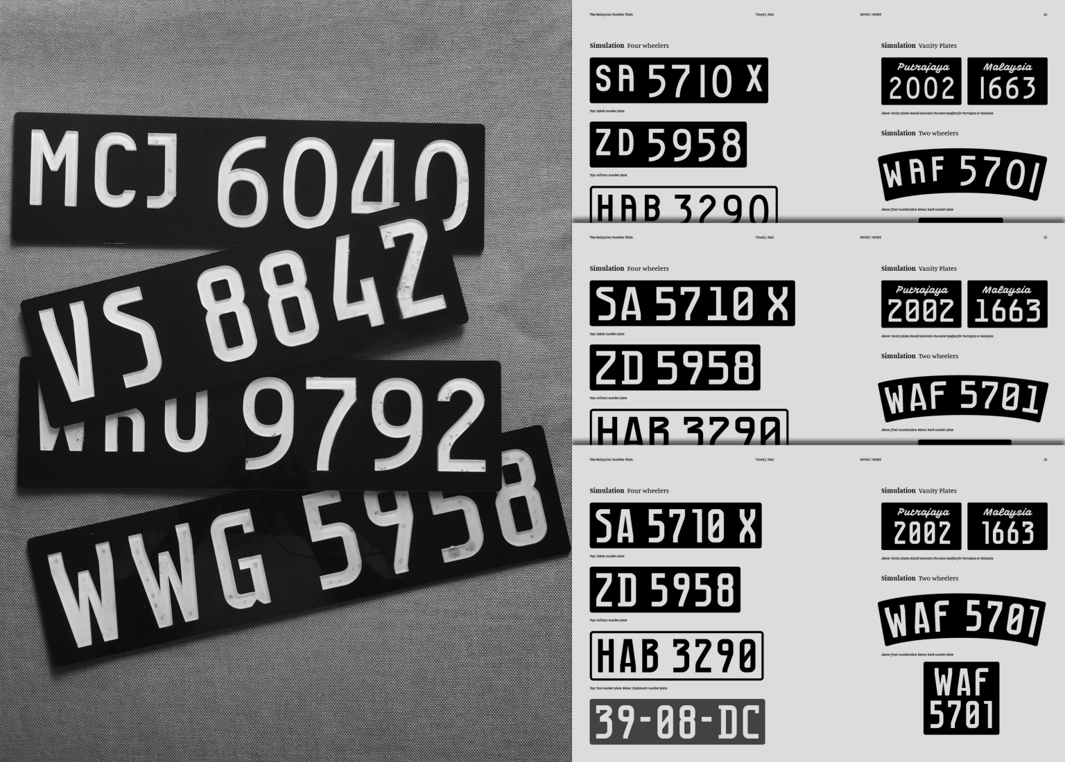 JPJ 1: A Standardised Number Plate Typeface for Malaysia