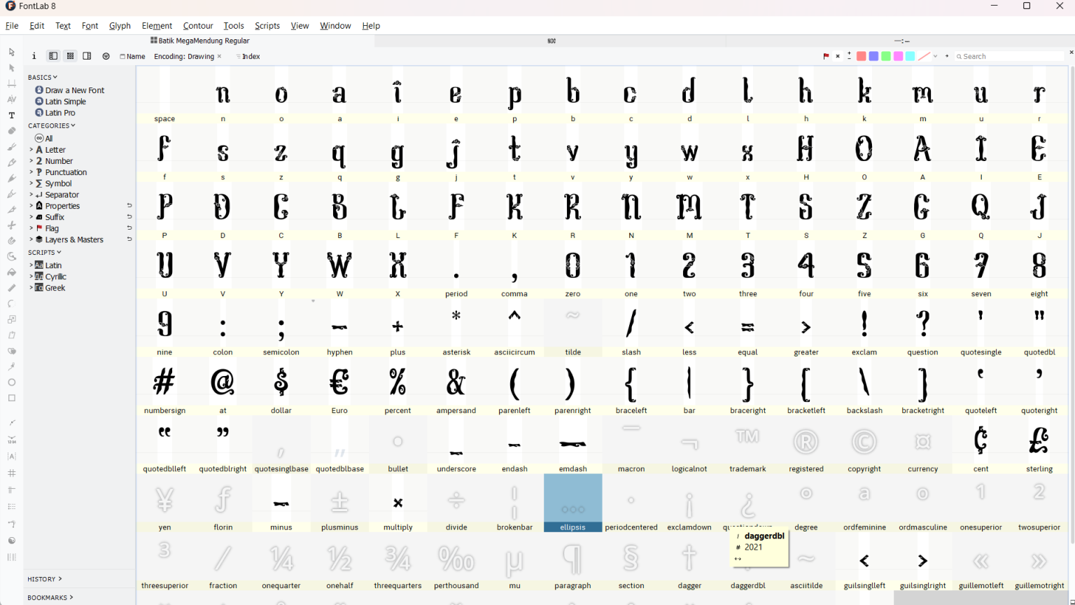 Letters of Heritage: Designing a Batik Font
